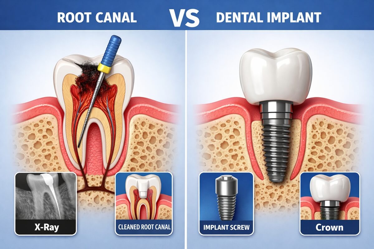 Root Canal vs. Dental Implant: Which One Is The Right Choice?